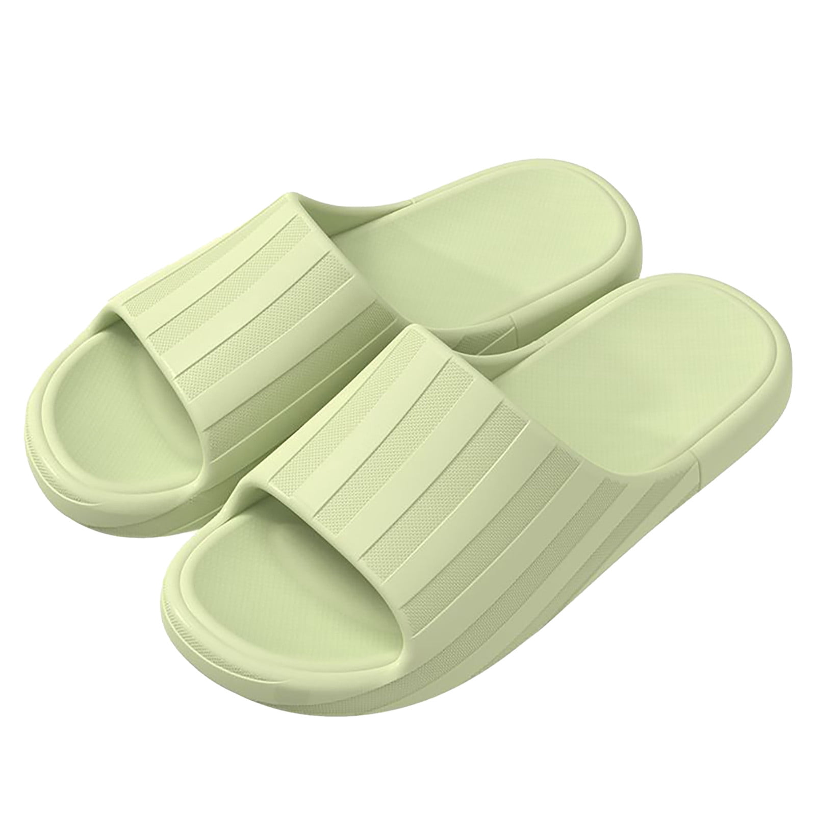 Wijhcboe Couples Women Men Shower Slippers Solid Shower Room Home ...