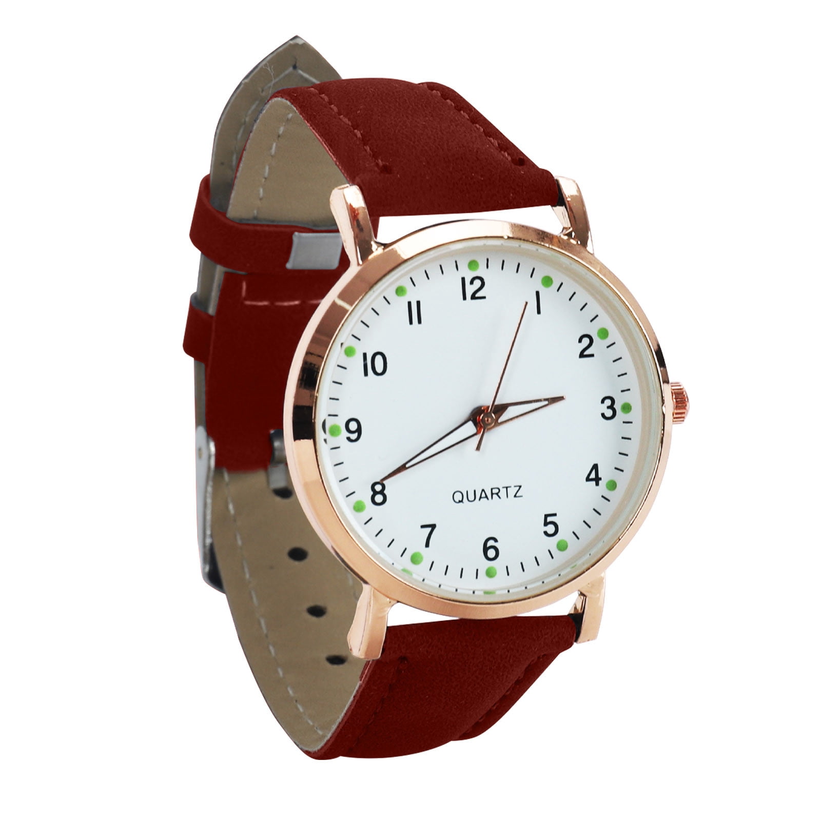 Wijhcboe Ladies Diamond-Studded Luminous Watches for Women Analog Retro ...