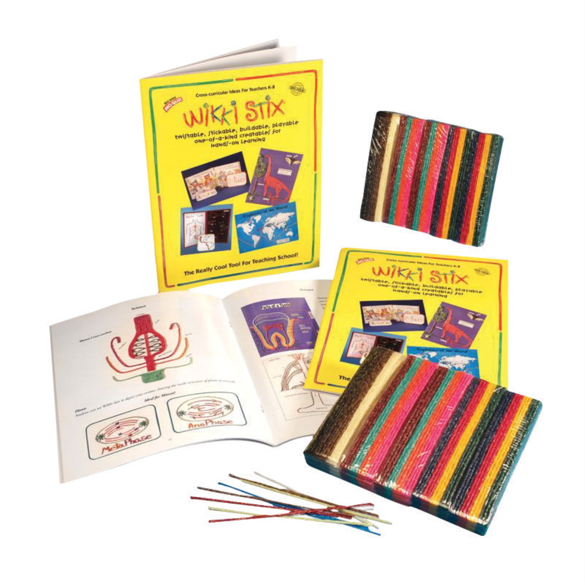 Wikki Stix Wax Classroom Assortment, 6 Inches, Assorted Colors, Set of ...