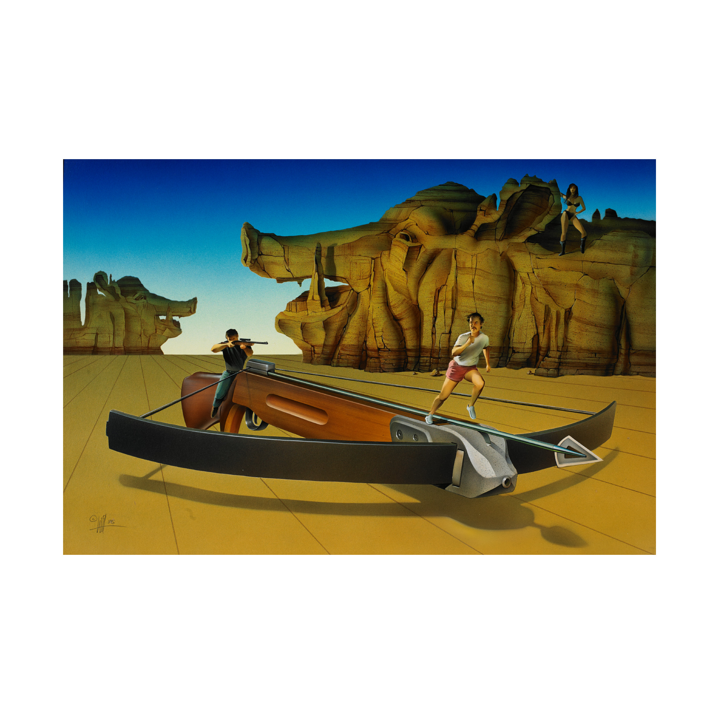 Wil Cormier 'Hustler Crossbow' Canvas Art - Walmart.com