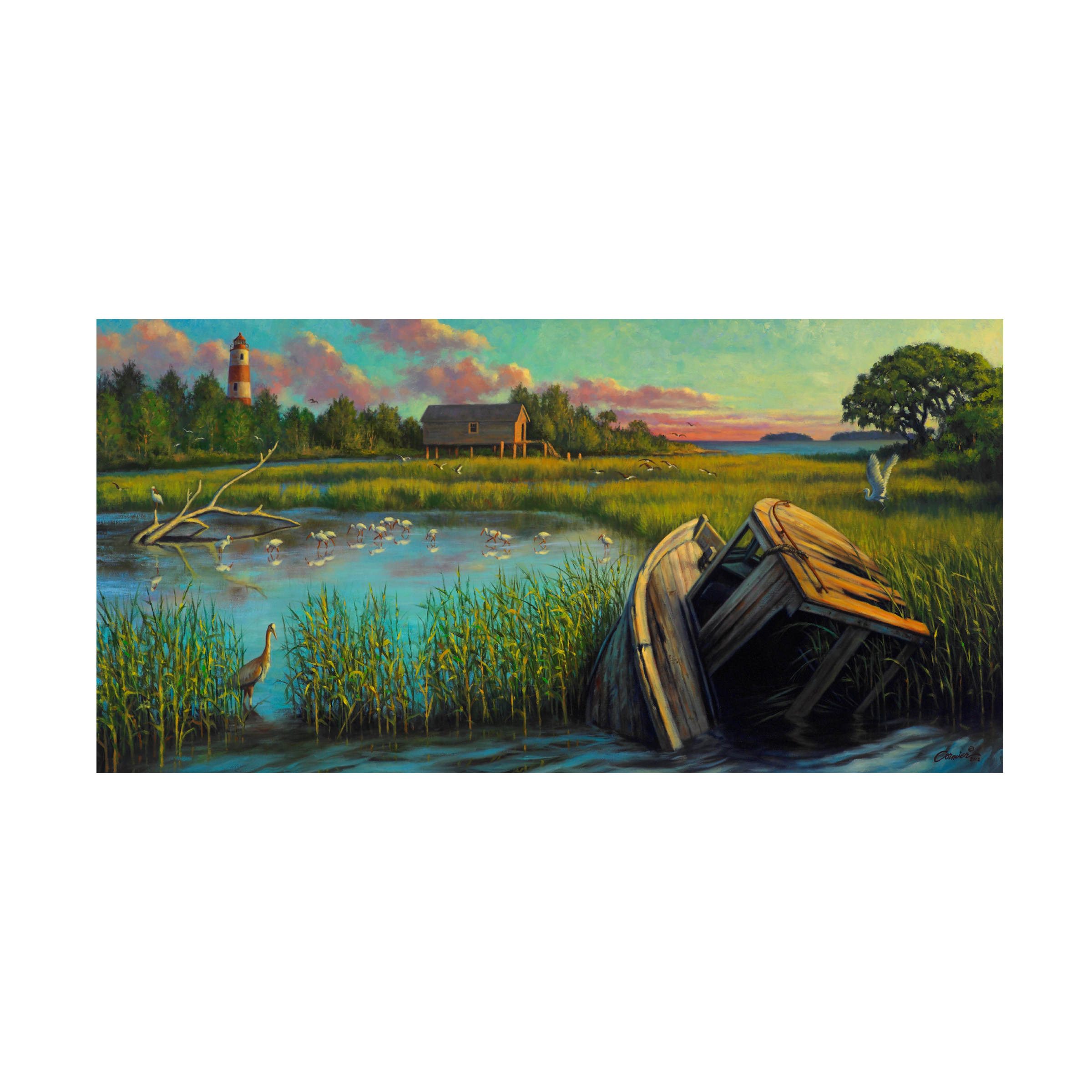Wil Cormier 'Laughing Gull Creek' Canvas Art - Walmart.com