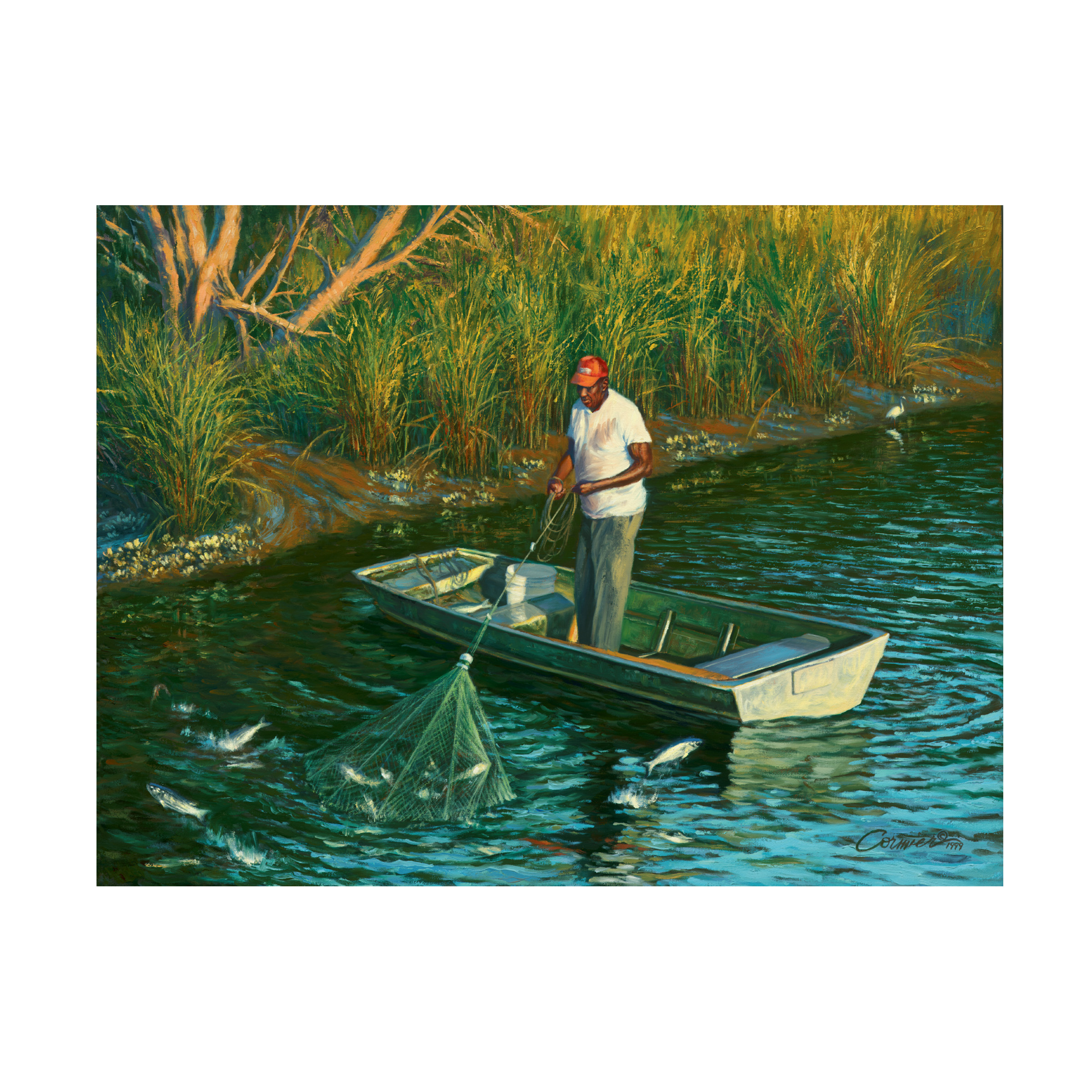 Wil Cormier 'The Cast Netter' Canvas Art - Walmart.com