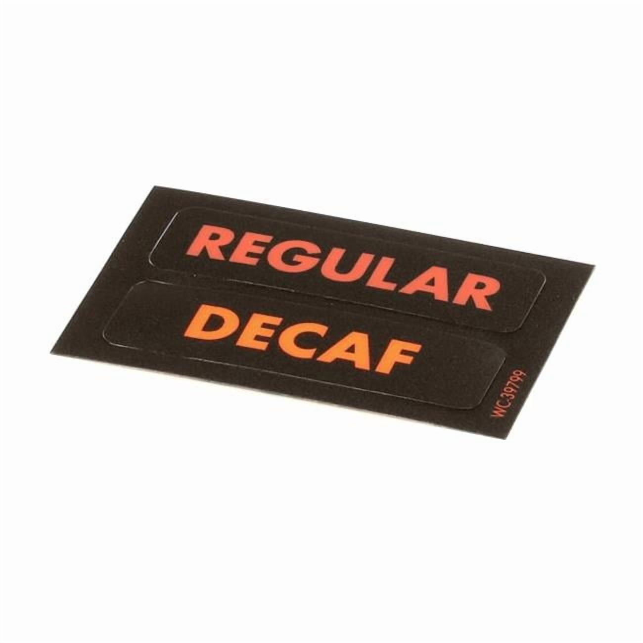 Wilbur Curtis 3375001256 Genuine OEM Label - WC-39799, UCM Overlay ...
