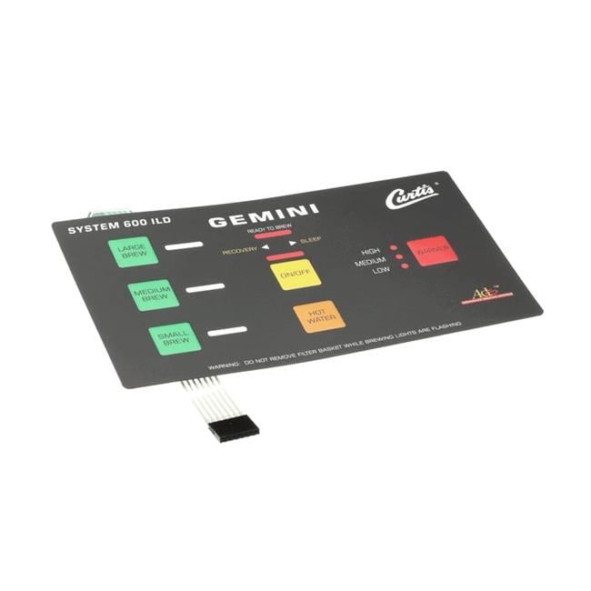 Wilbur Curtis 3375000486 Membrane & Overlay - WC-39235, Control Panel ...