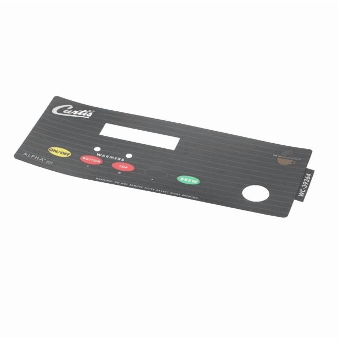 Wilbur Curtis 3375000727 Membrane & Overlay - WC-39364, Control Panel ...