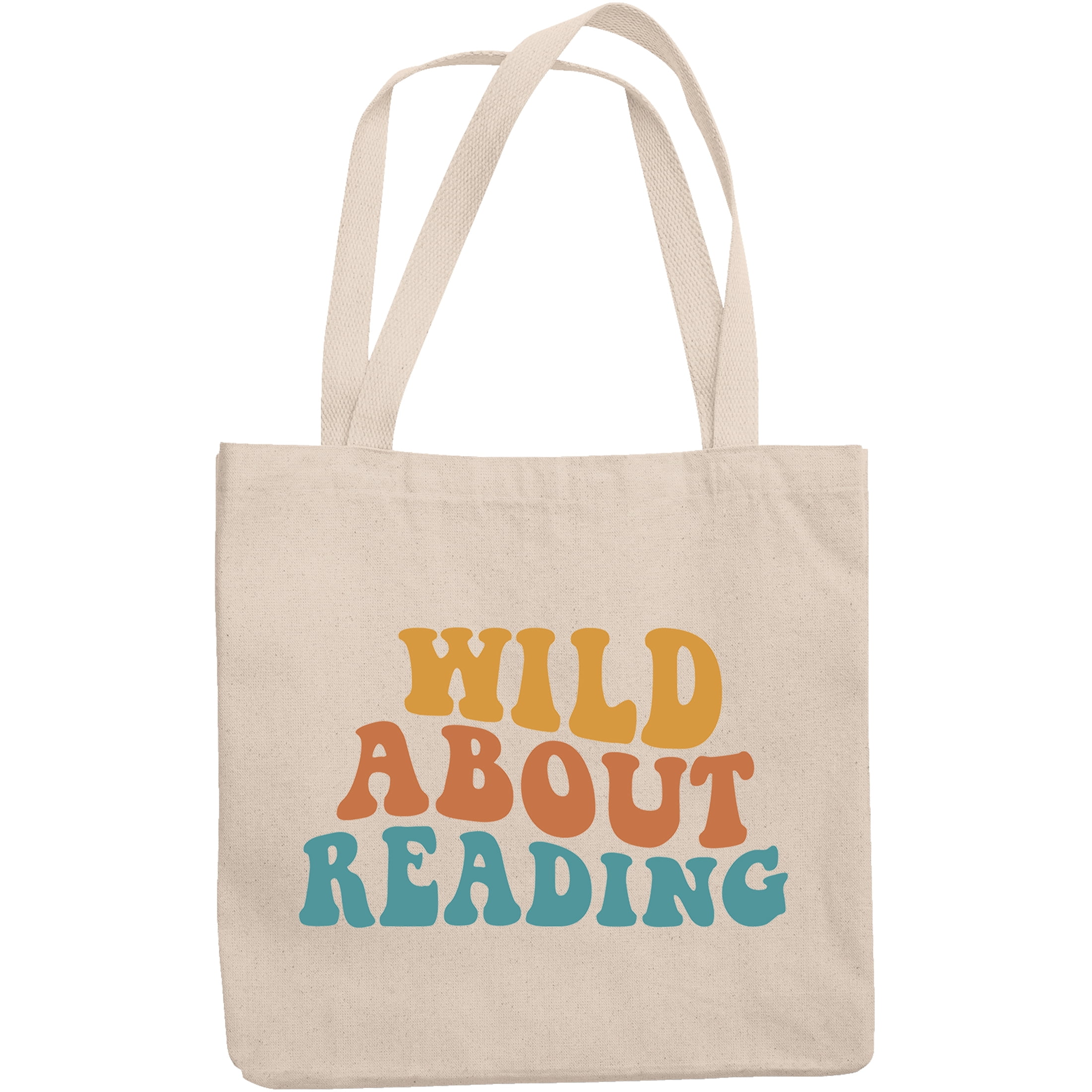 Wild About Reading, Book Lover or Avid Reader Themed, Groovy Retro Wavy ...