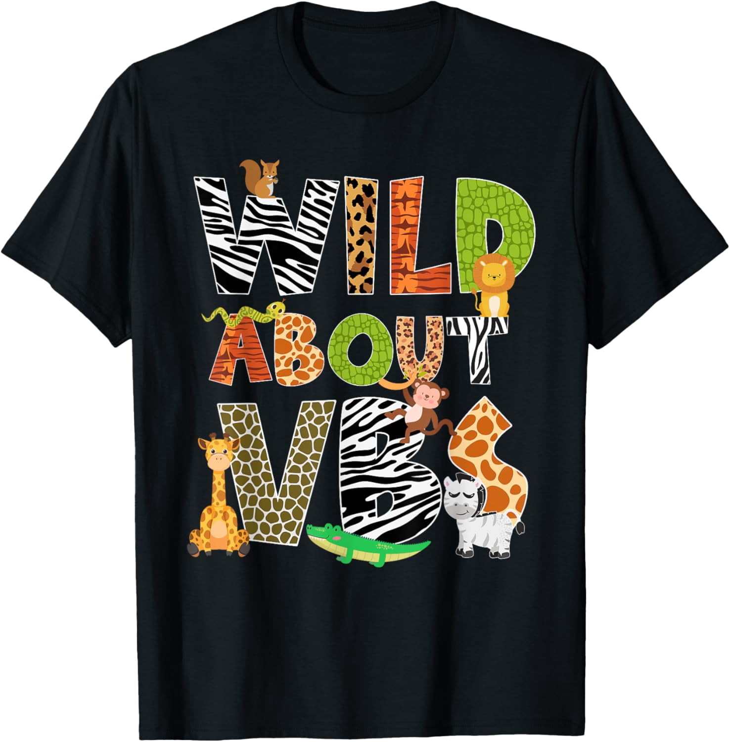 Wild About VBS Vacay Bible School Zoo Animals Safari Trip T-Shirt ...