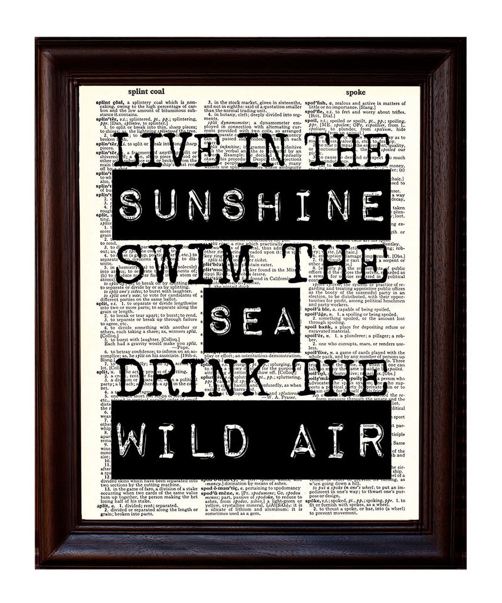 Wild Air Quote - Dictionary Art Print Printed On Authentic Vintage ...