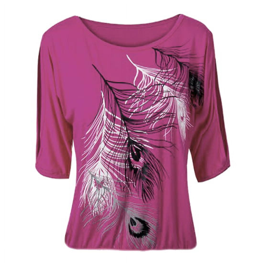 Wild And Free Peacock Feathered T-Shirts - Walmart.com