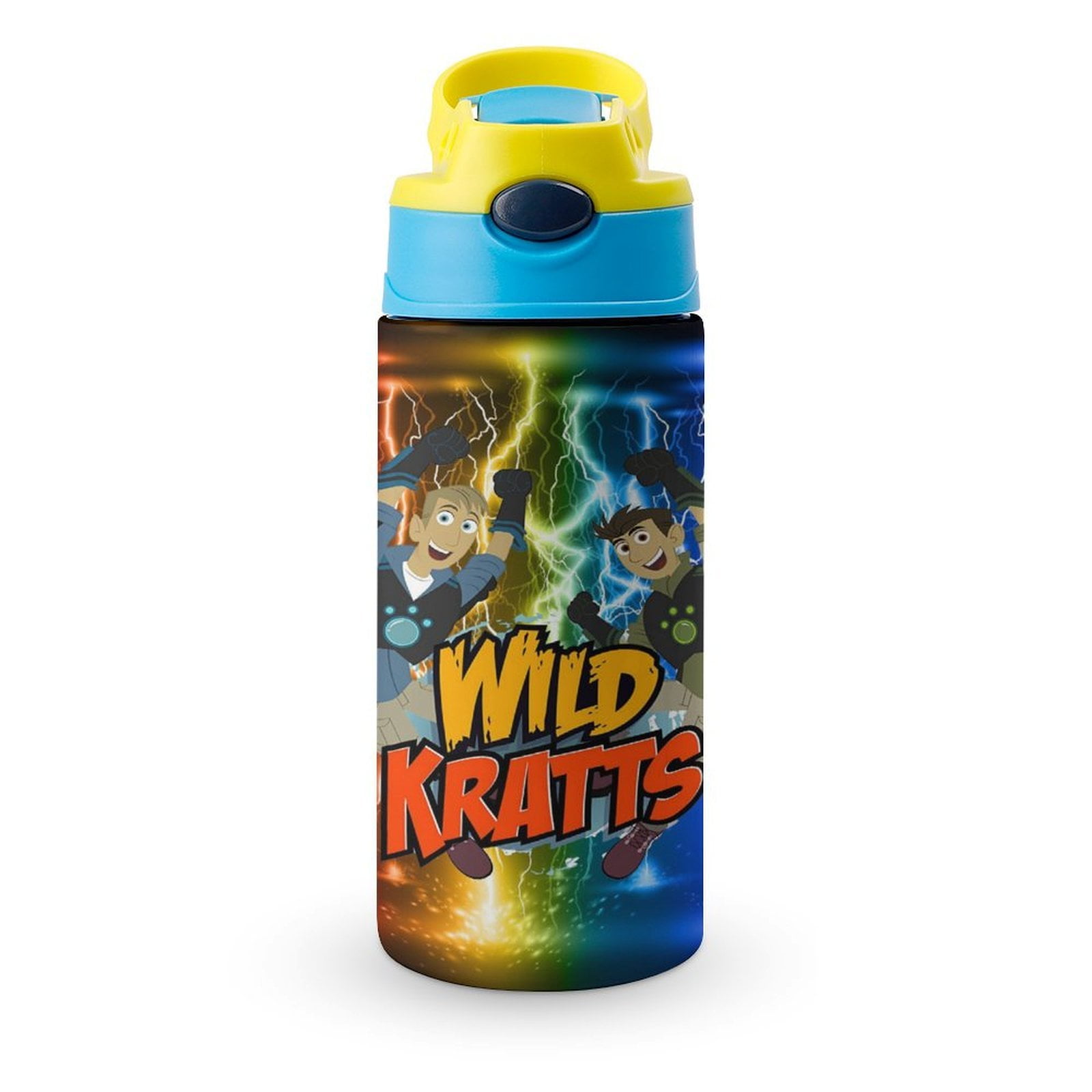 Wild Animal Kra-,tt2 Water Bottle with Straw Lid Vacuum Insulated ...