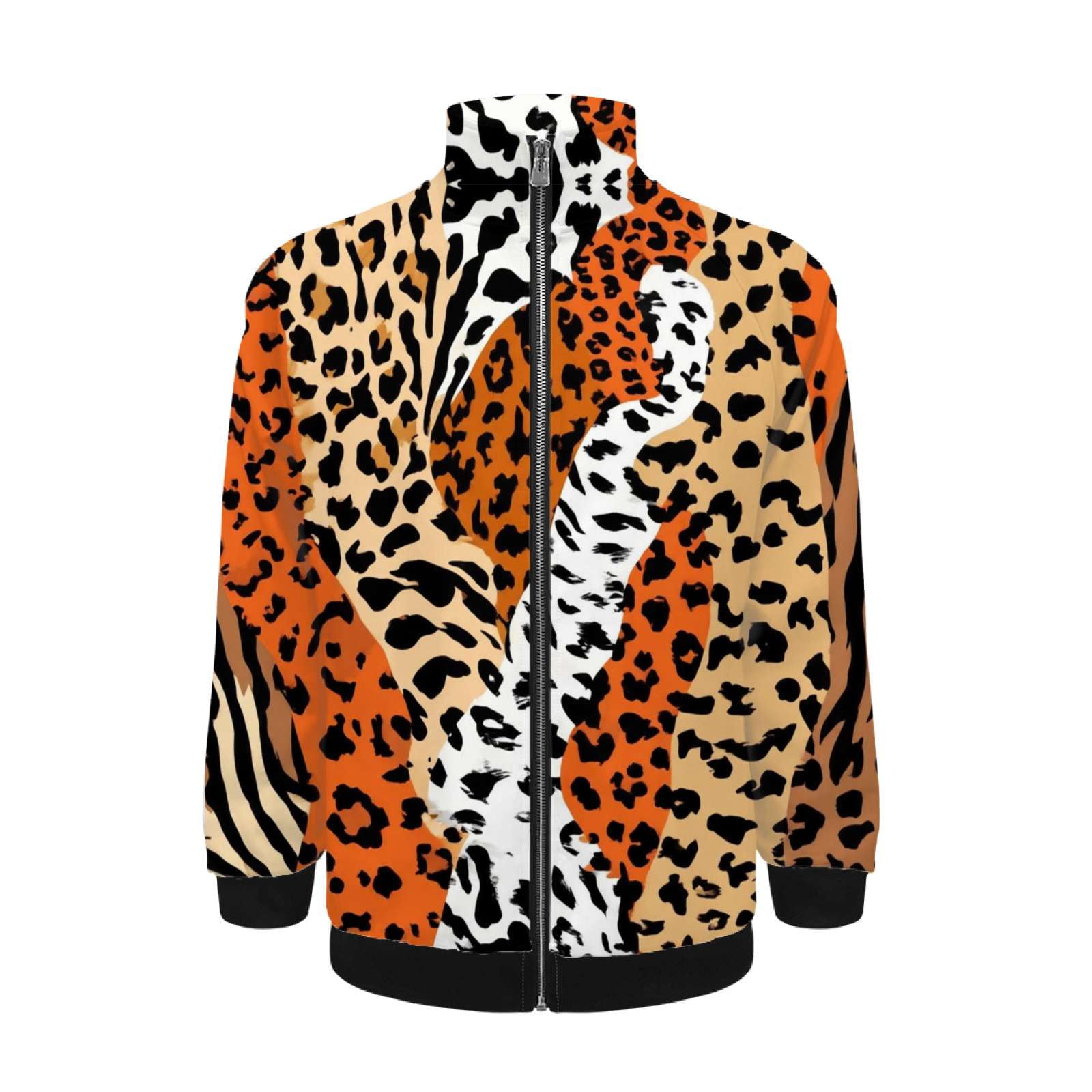 Wild Animal Print Pattern Jacket Men's Street Cool Long Sleeves Coat ...