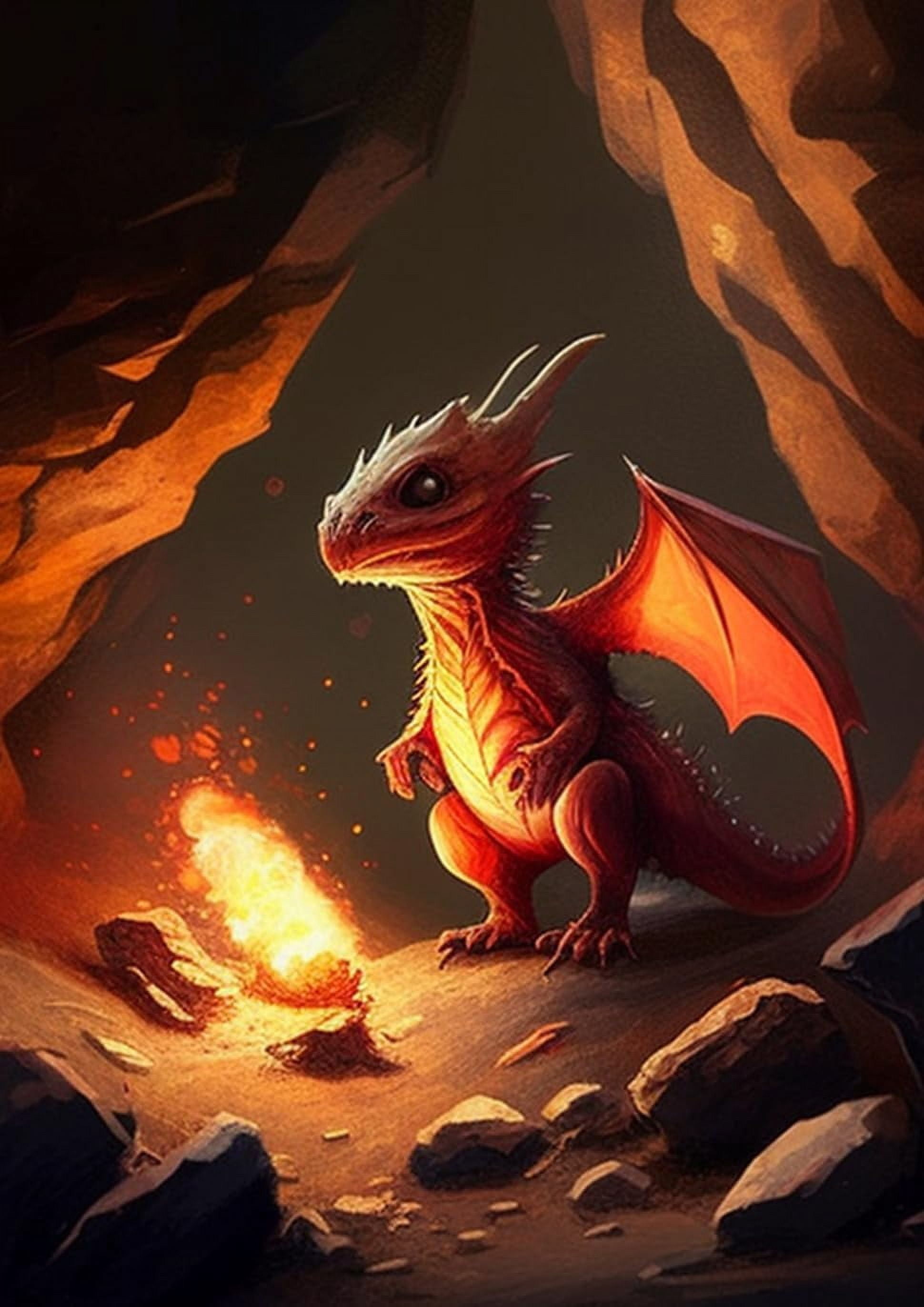 Wild Animals Jigsaw Puzzles 35 Pieces,Beautiful Fire Dragon Puzzles for ...