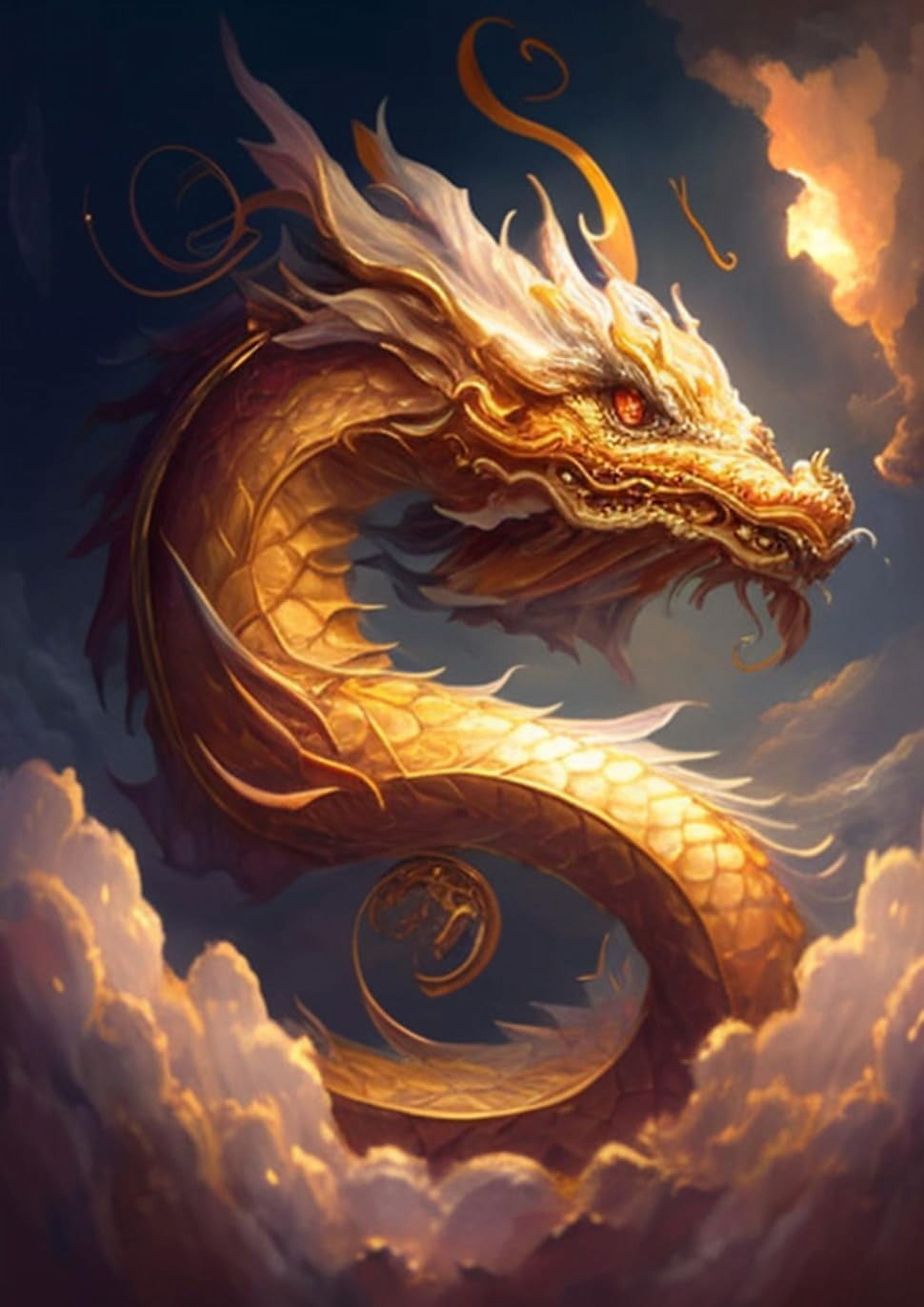 Wild Animals Jigsaw Puzzles 35 Pieces,Golden Dragon Puzzles for Adults ...