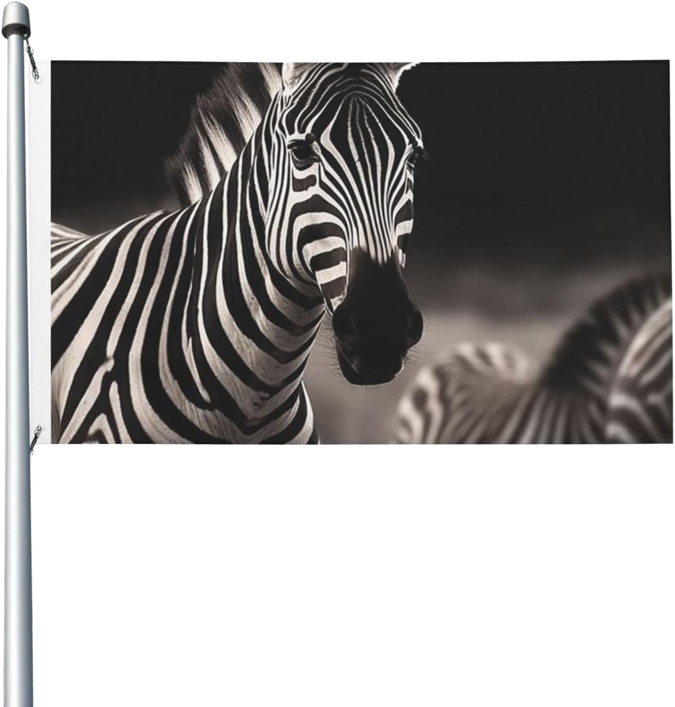Wild Animals Zebra Flag 4.85x8 ft Flags for Outside Funny Banner Garden ...