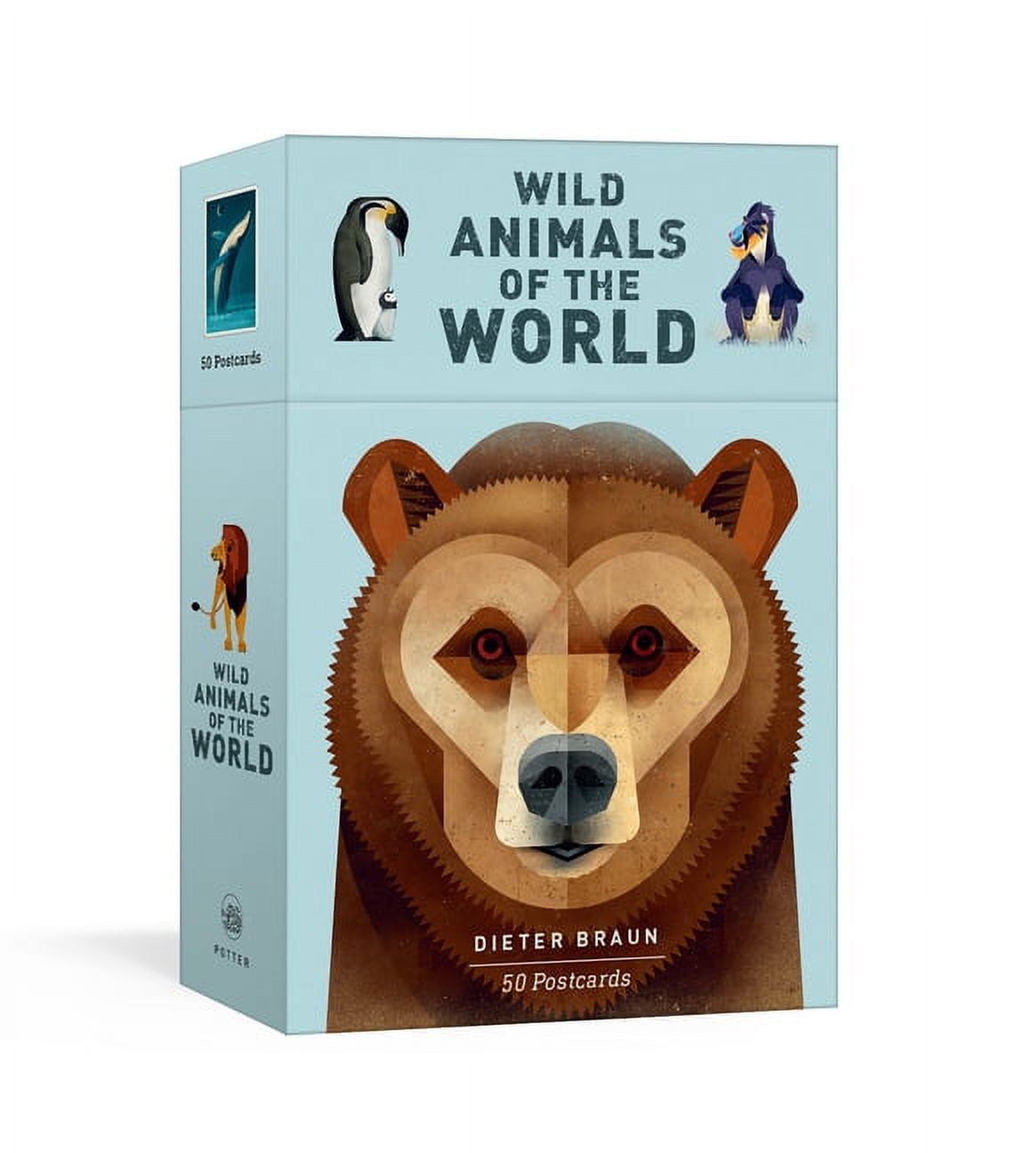 Wild Animals of the World: 50 Postcards (Cards) - Walmart.com