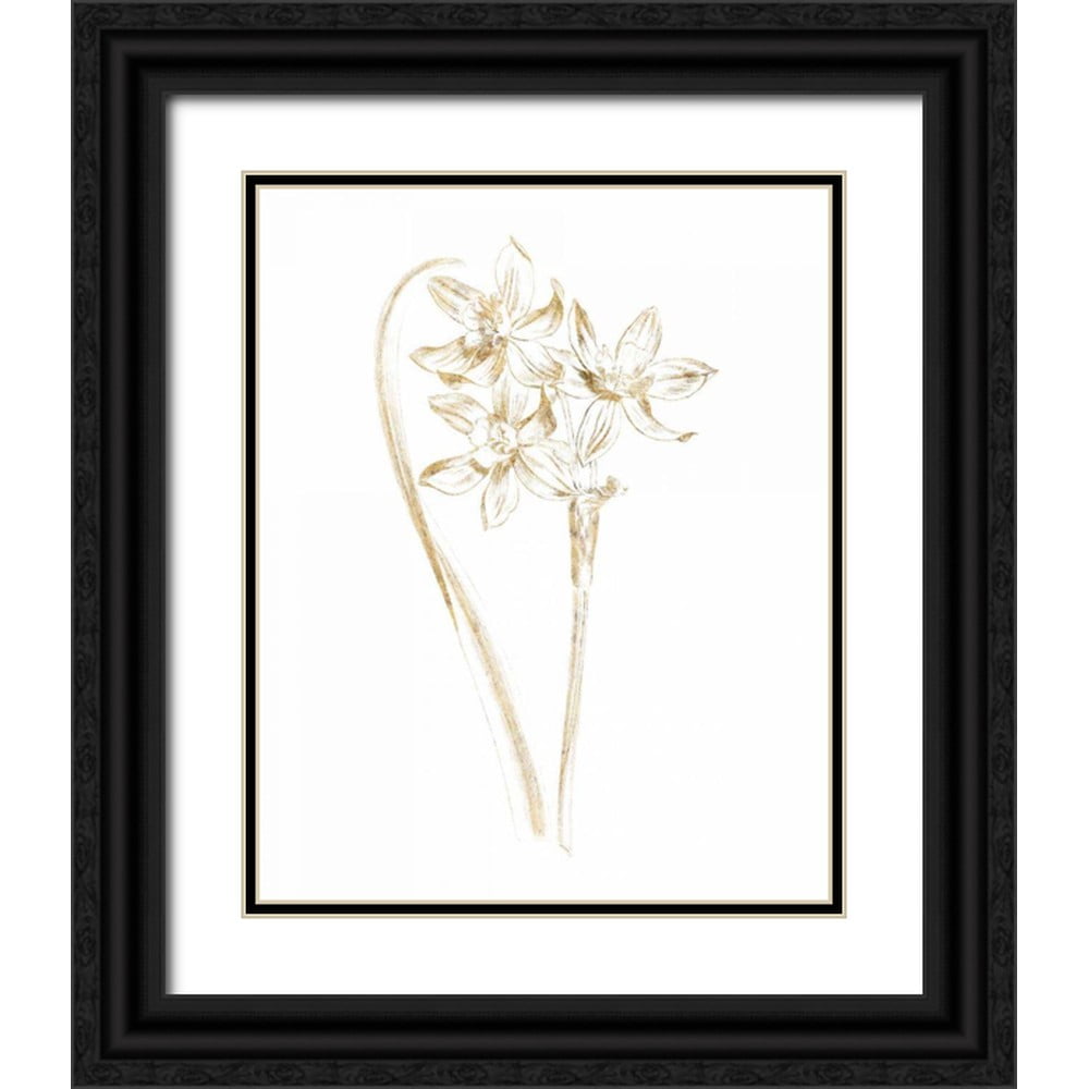 Wild Apple Portfolio 12x14 Black Ornate Wood Framed with Double Matting ...