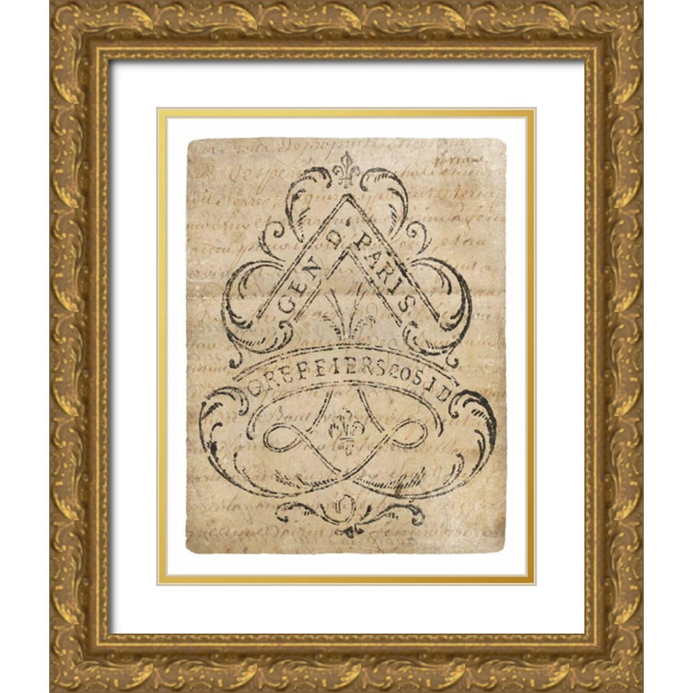 Wild Apple Portfolio 12x14 Gold Ornate Wood Framed with Double Matting ...