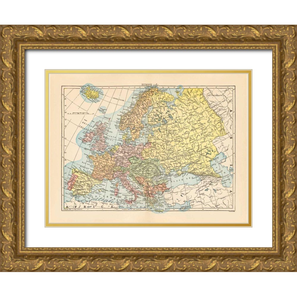 Wild Apple Portfolio 14x12 Gold Ornate Wood Framed with Double Matting ...