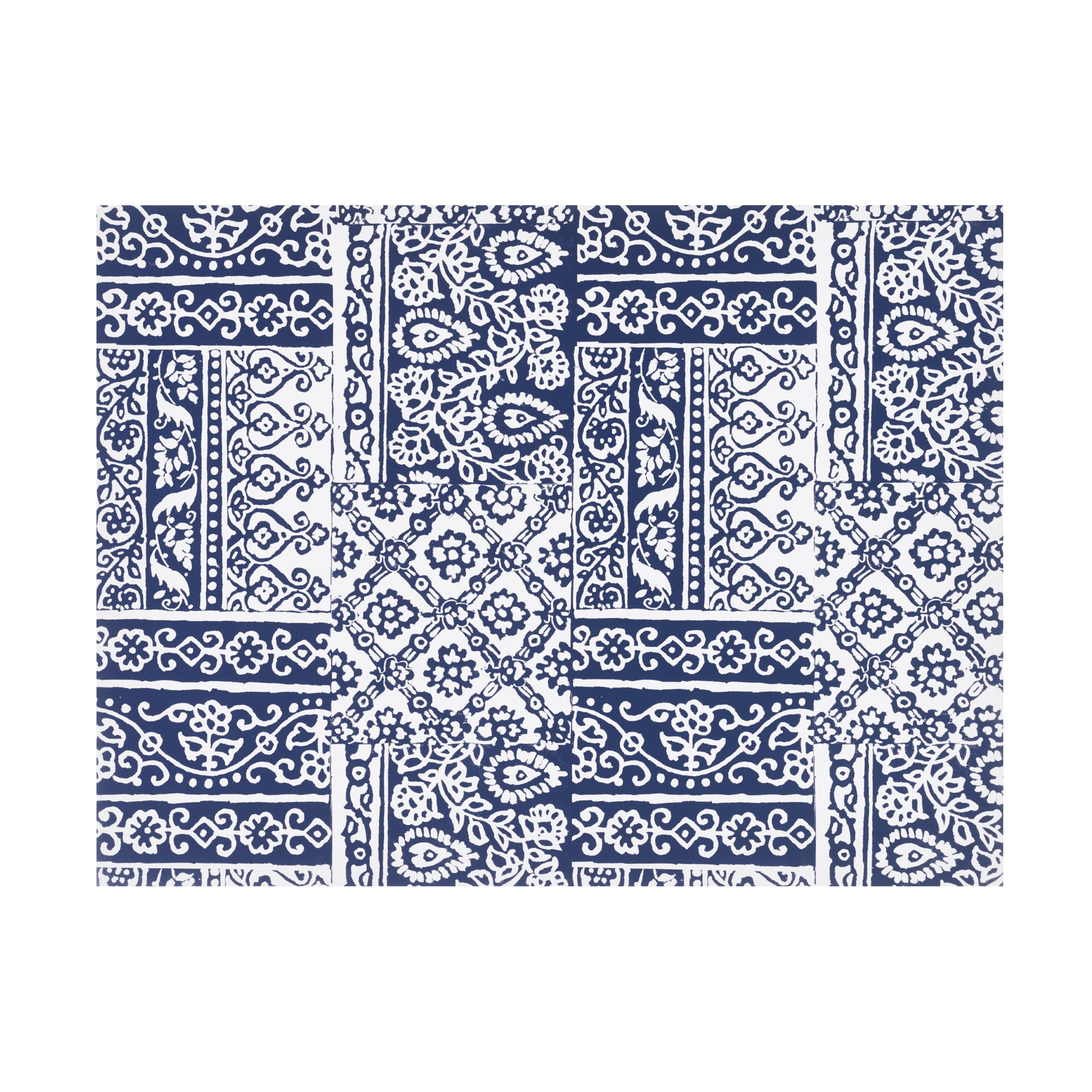 Wild Apple Portfolio 'Garden Gate Indigo' Canvas Art - Walmart.com