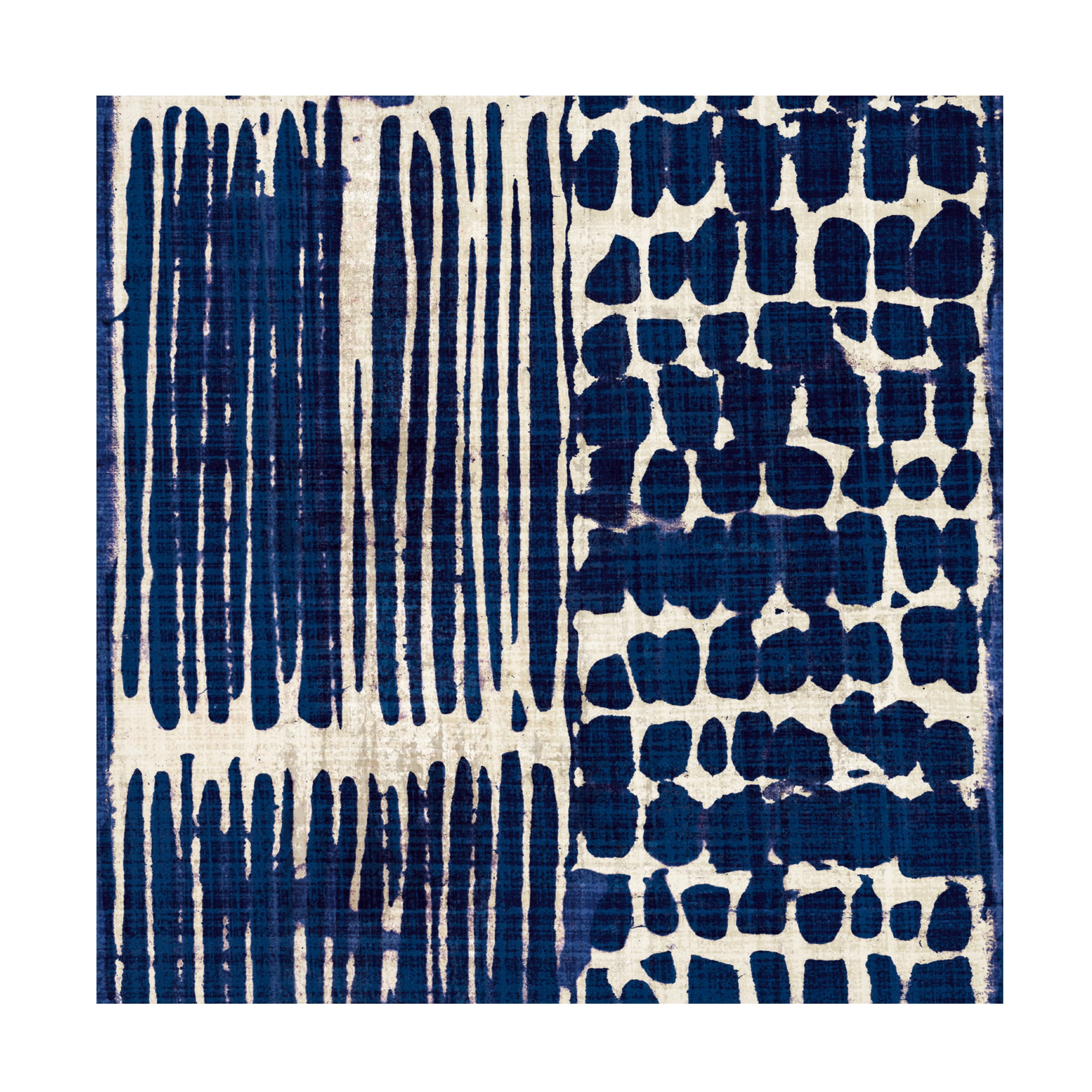 Wild Apple Portfolio 'Indigo Batik III' Canvas Art - Walmart Business ...