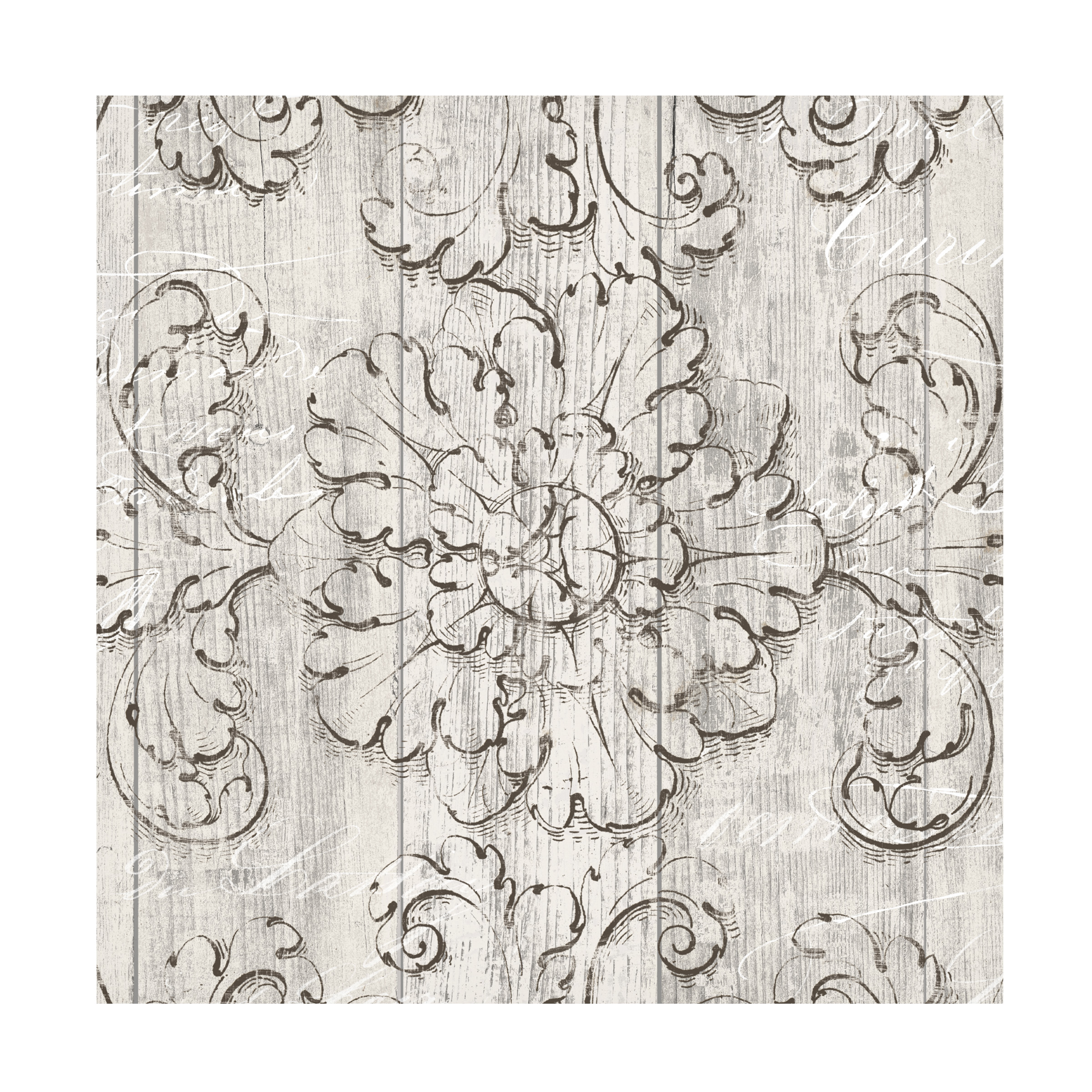 Wild Apple Portfolio 'Italian Scroll V on Driftwood' Canvas Art ...