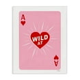 Wild At Heart Card Canvas Wall Art, design by Amanda Greenwood ...