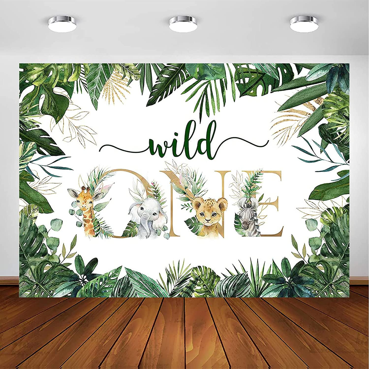 Wild Backdrop for Boy Jungle Animal First Birthday Party Photography ...