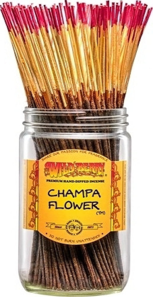 Wild Berry Champa Flower Incense Stick Bundle [100 Sticks Per Pack ...