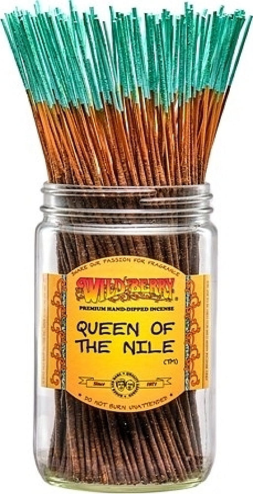 Wild Berry Queen Of The Nile Incense Stick Bundle [100 Sticks Per Pack - Brown - 10.5 ...