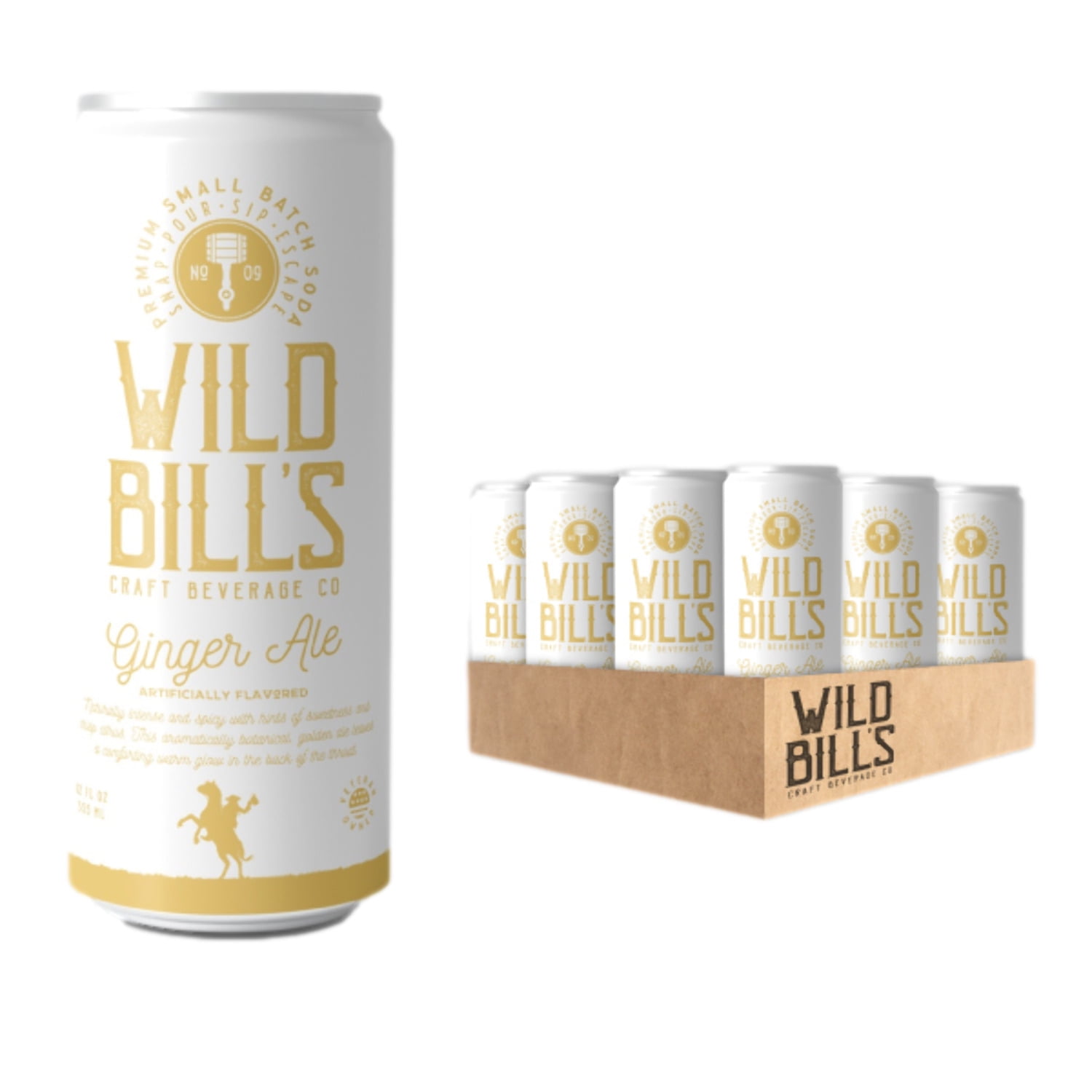 Wild Bill’s Craft Beverage Co. - Ginger Ale - Premium Cane Sugar Soda ...