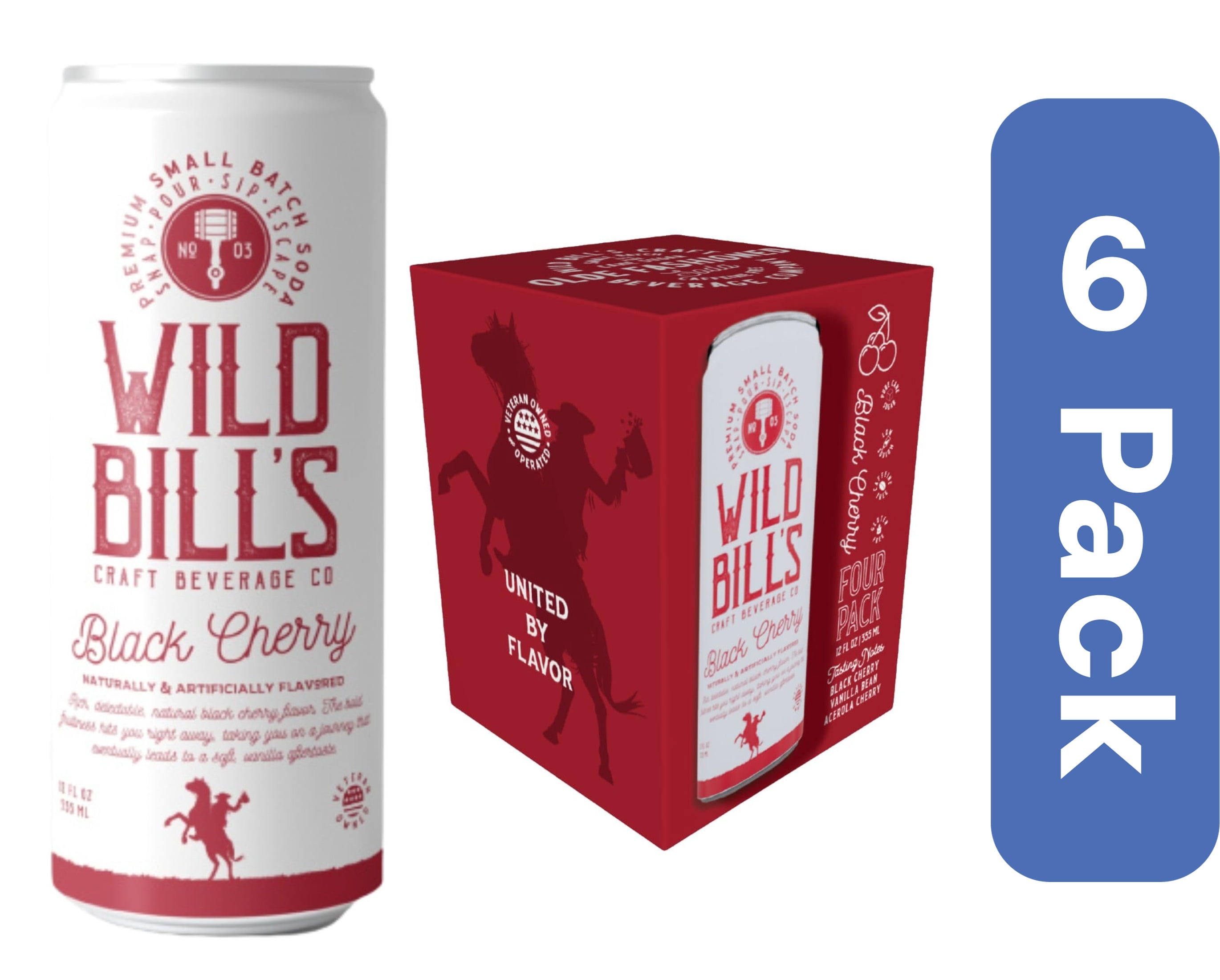 Wild Bill's Craft Soda Black Cherry 4-Pack 48 fl oz (Pack Of 6 ...