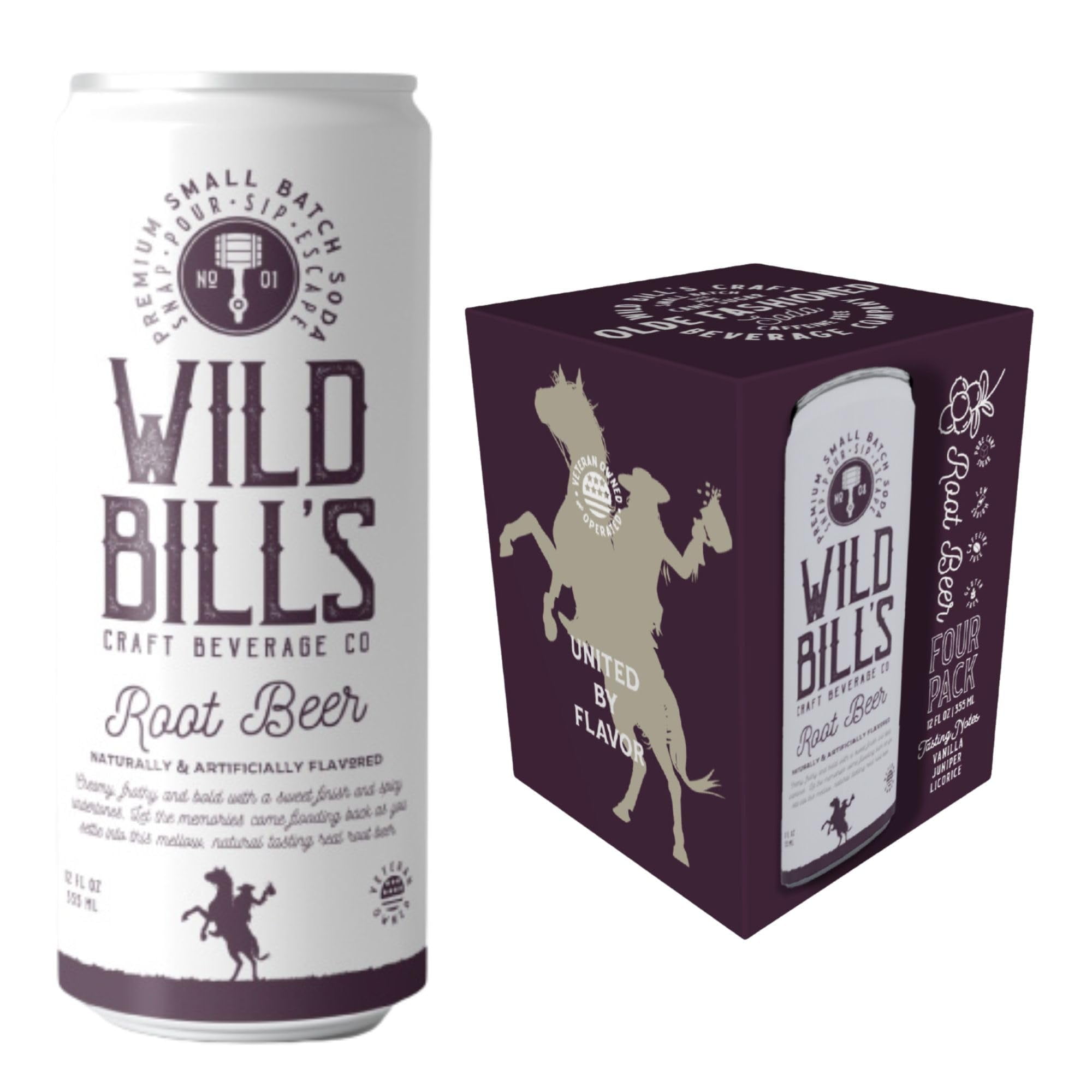 Wild Bill's Craft Soda Root Beer 4-Pack 48 fl oz (Pack Of 6) - Walmart.com