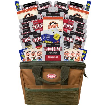 Wild Bill's Multi-Brand 8-Piece Jerky Sampler Box (8 assorted packs of ...