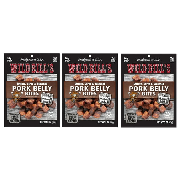 Wild Bill’s Pork Belly Bites, 3 oz Pack, 3 Count - Walmart.com