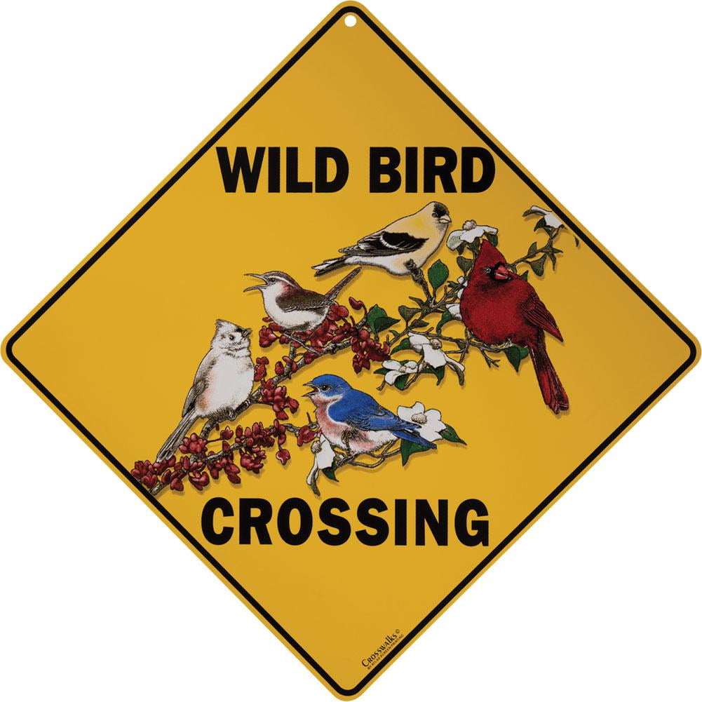 Wild Bird Crossing Aluminum Sign - Walmart.com