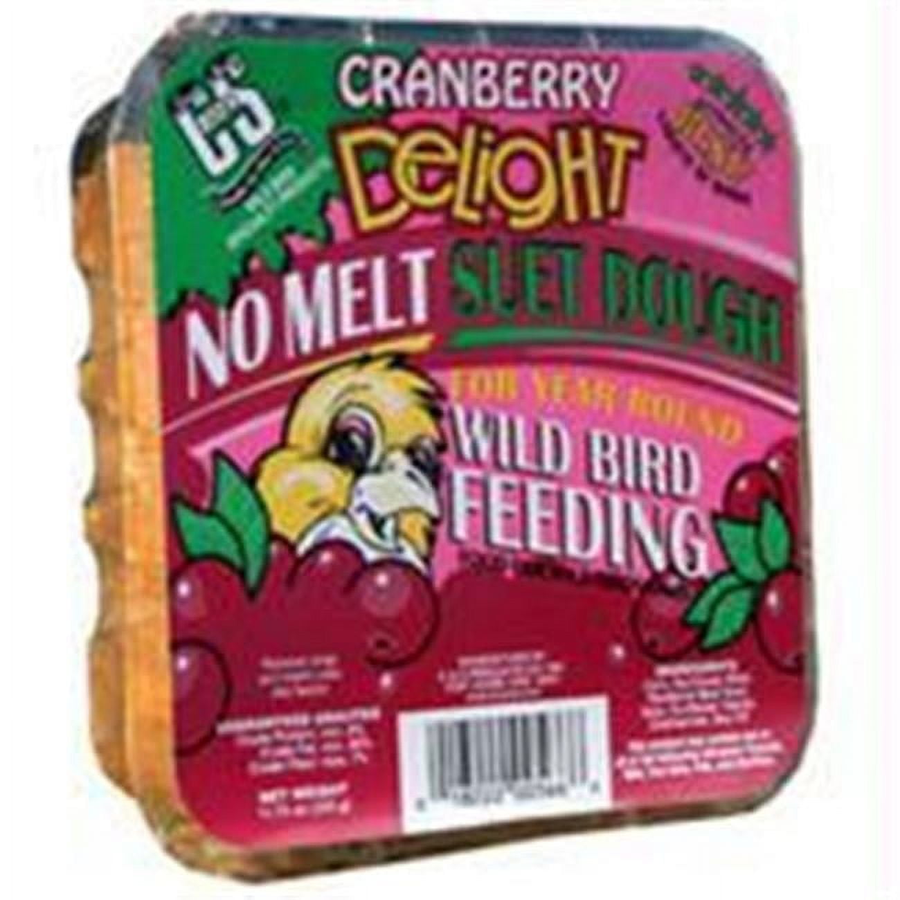Wild Bird Suet Dough Cake, Cranberry Delight, 11.75 oz., C & S, 12566 ...