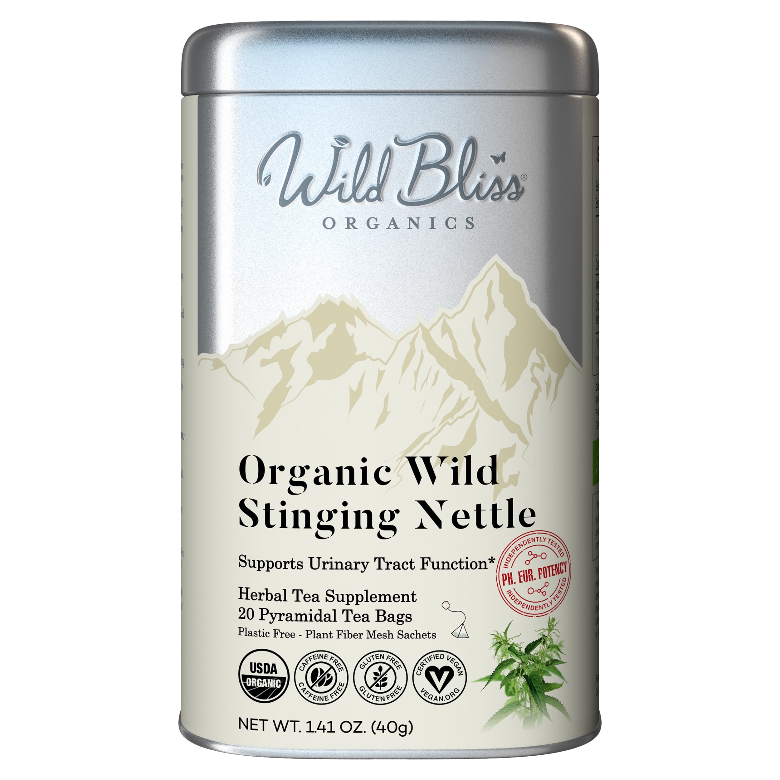 Wild Bliss Organic Nettle Leaf Herbal Tea – Caffeine Free Daily ...