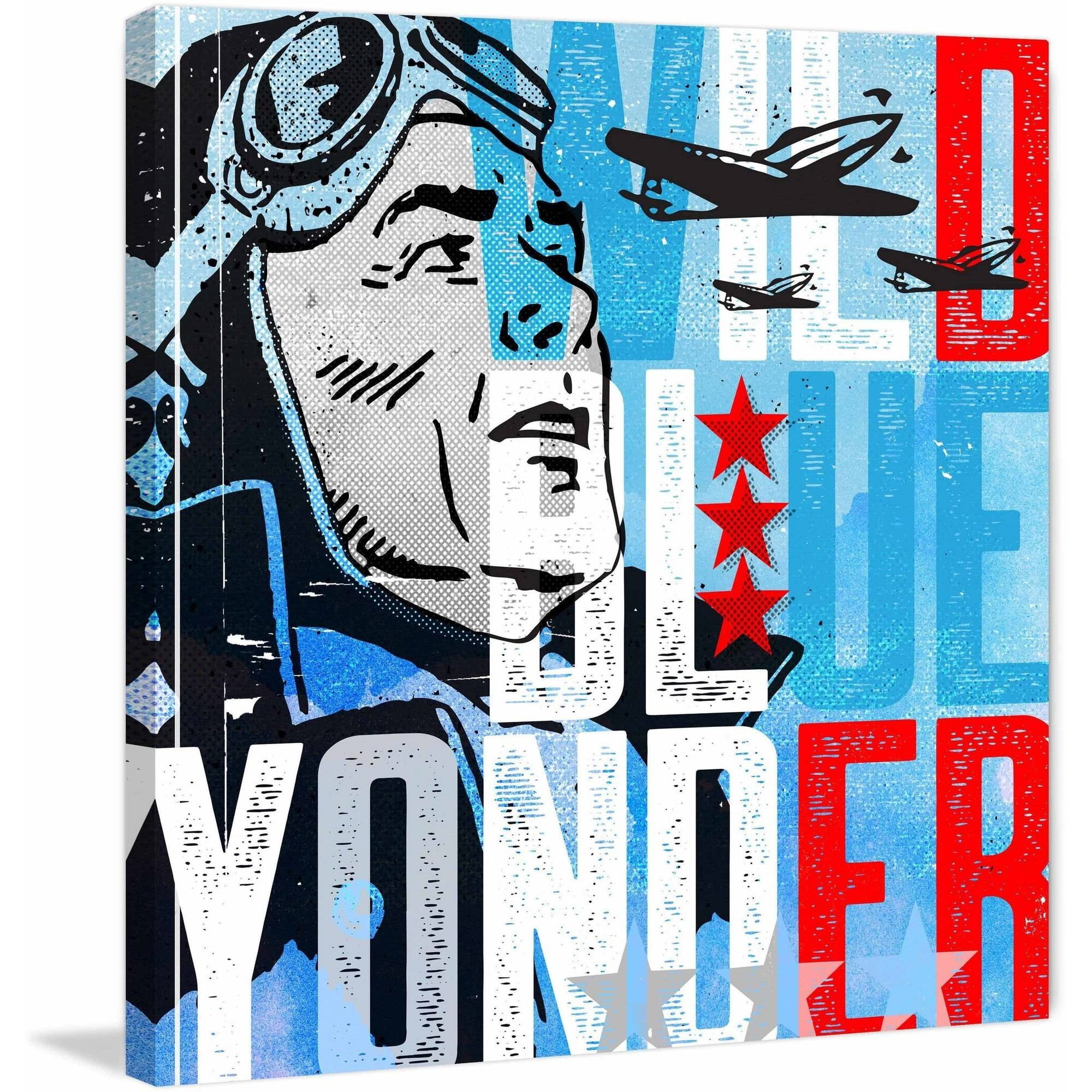 Marmont Hill Wild Blue Yonder Canvas Print 24x16 - Walmart.com