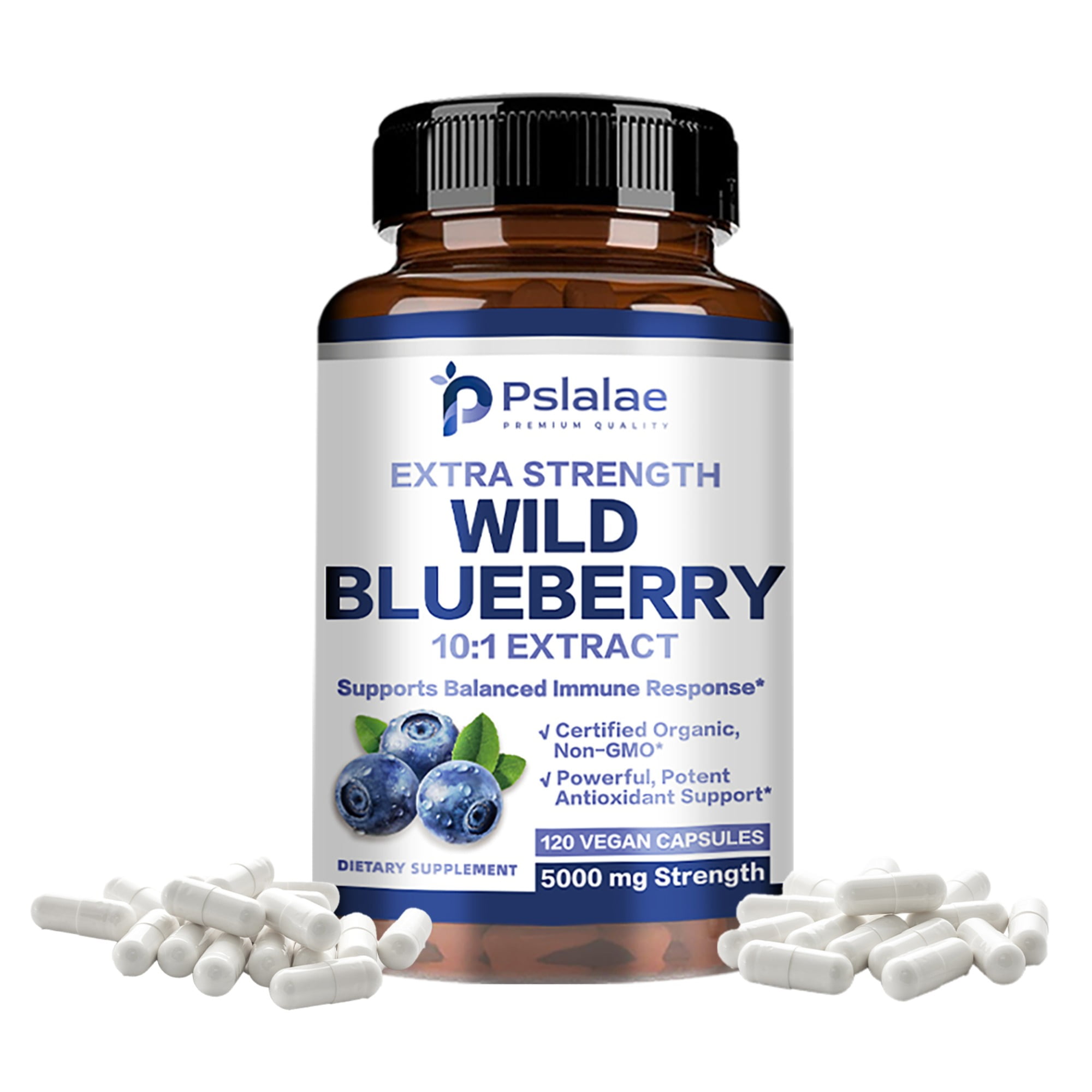 Wild Blueberry Extract Whole Fruit 5000mg - Strength 10:1 Extract ...
