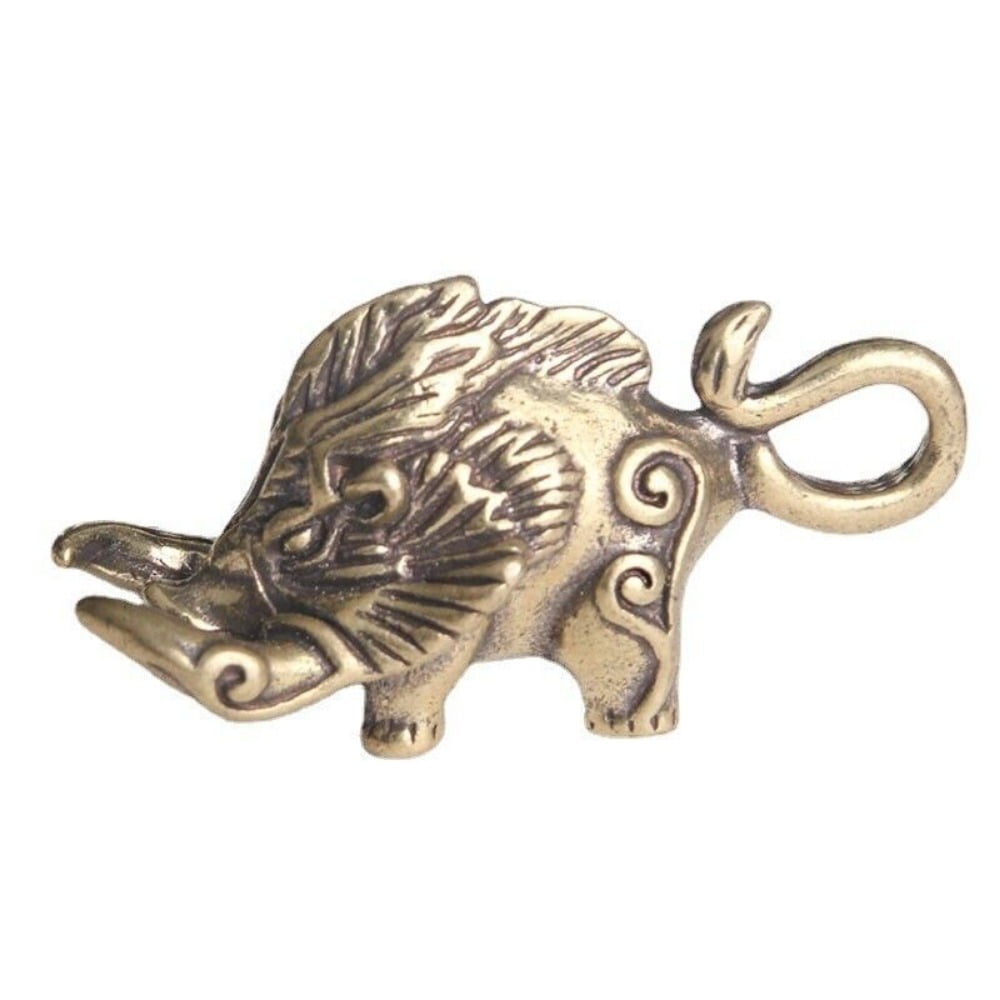 Wild Boar Figurine Brass Small Pig Statue Animal Figurines Toys Table ...