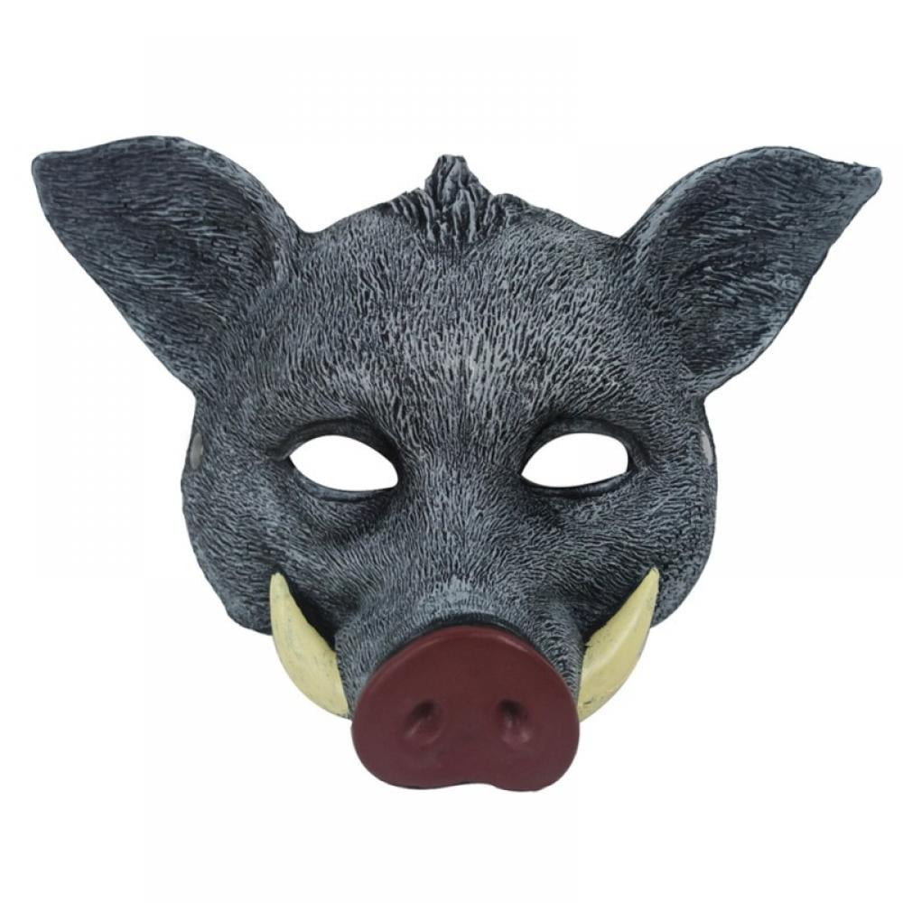 Wild Boar Mask Animal PU Foam Full Head Realistic Masks Fancy Dress for ...