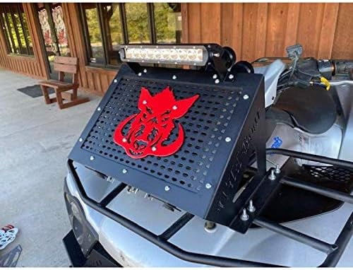 Wild Boar Radiator Relocation Kit with Red Boar Logo & Light Bar ...