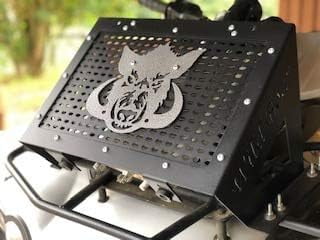 Wild Boar Radiator Relocation Kit with Silver Boar Logo Compatible with ...