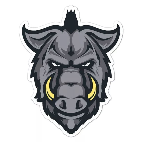 Wild Boar Warthog Sticker Indoor Outdoor Phone Decal Water Bottle ...