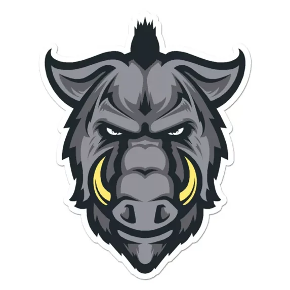 Wild Boar Warthog Sticker Phone Decal Water Bottle Stickers Car Decals ...