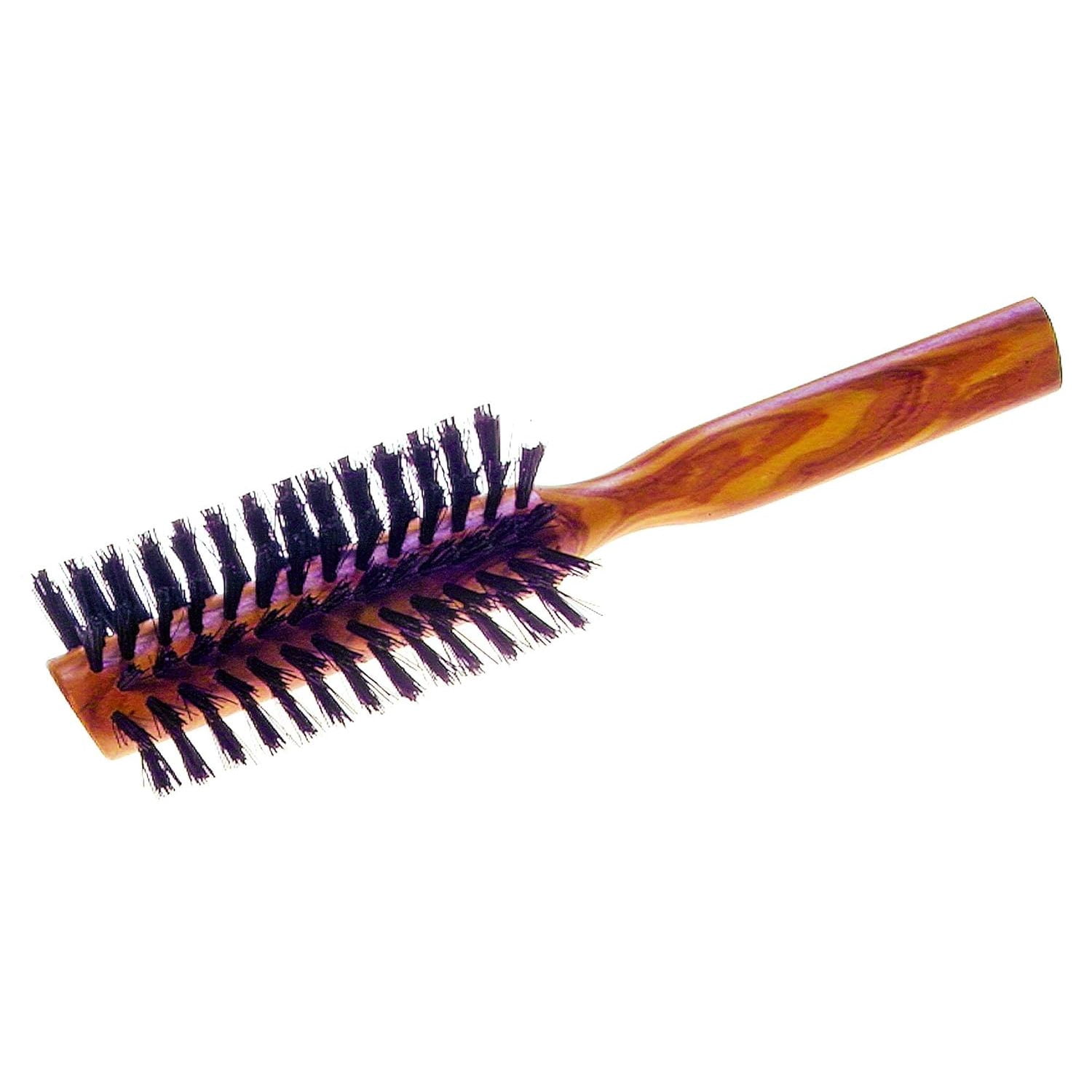 Wild Boar's Bristle Half Round Hair Brush with Waxed Olive Wood Handle ...