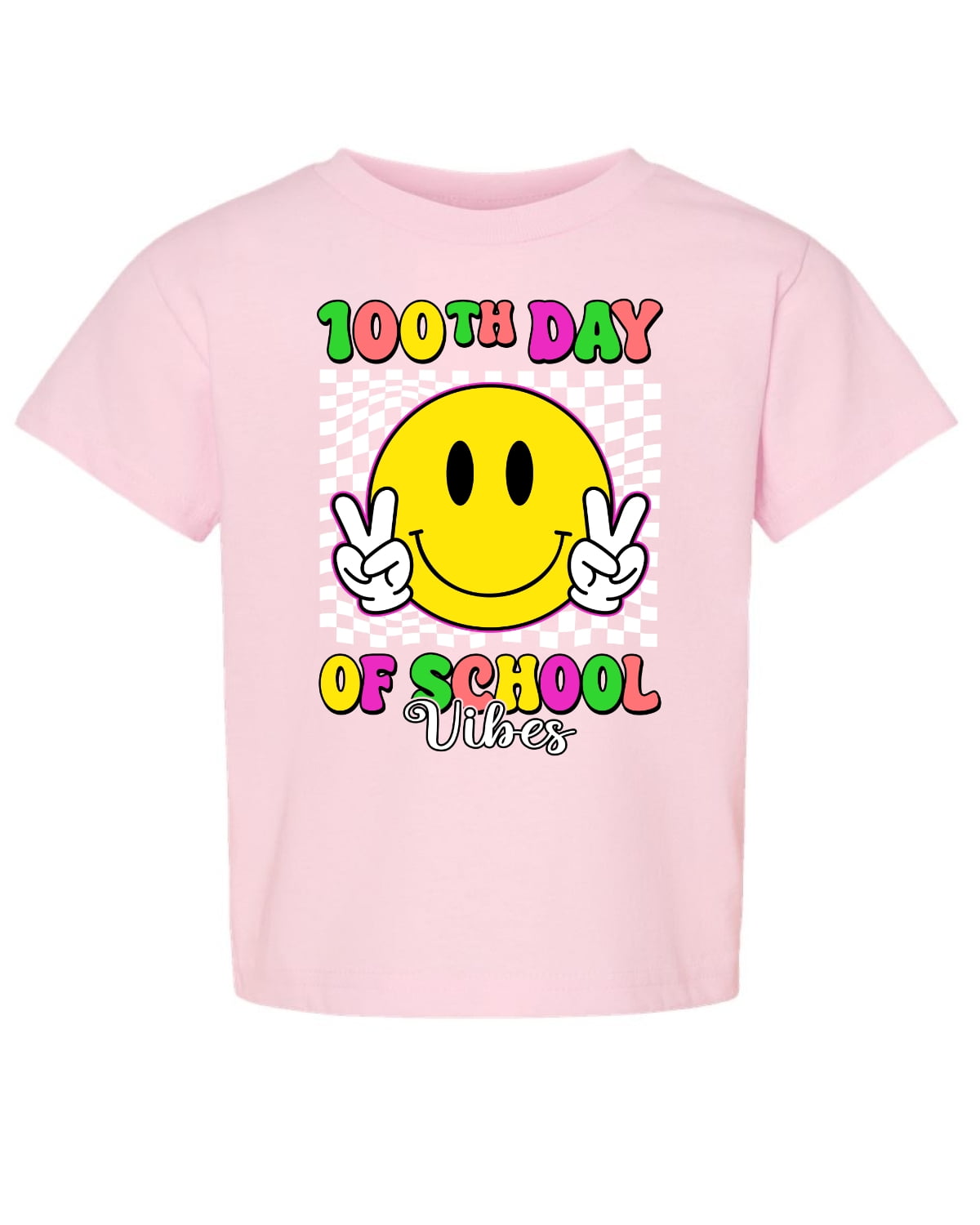 Wild Bobby 100th Day of School Retro Cute Smiley Face, 100 Days of ...