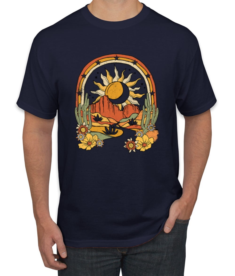 Wild Bobby Adventure Sun With Cacti In the Desert With Flowers and ...