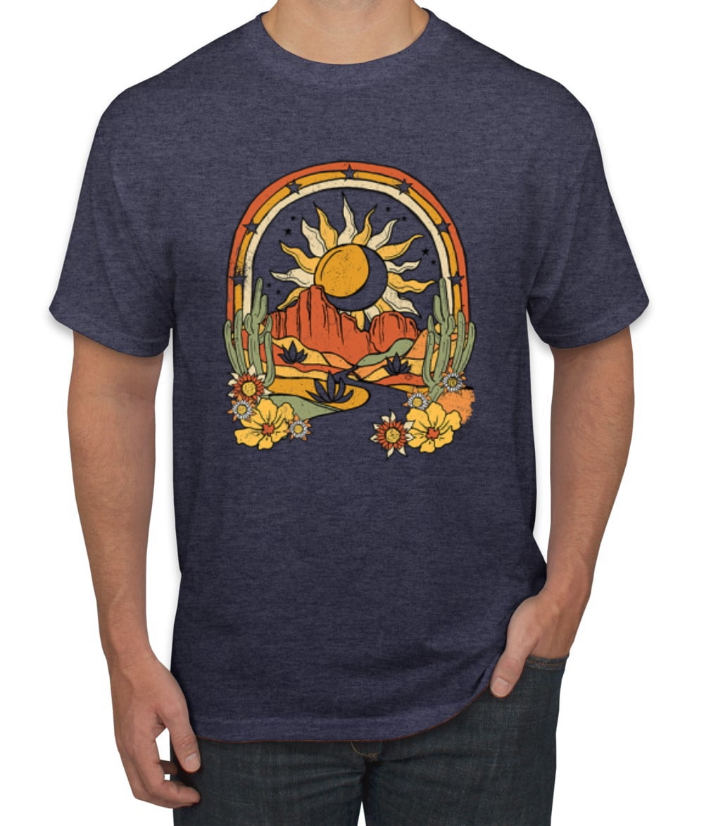 Wild Bobby Adventure Sun With Cacti In the Desert With Flowers and ...