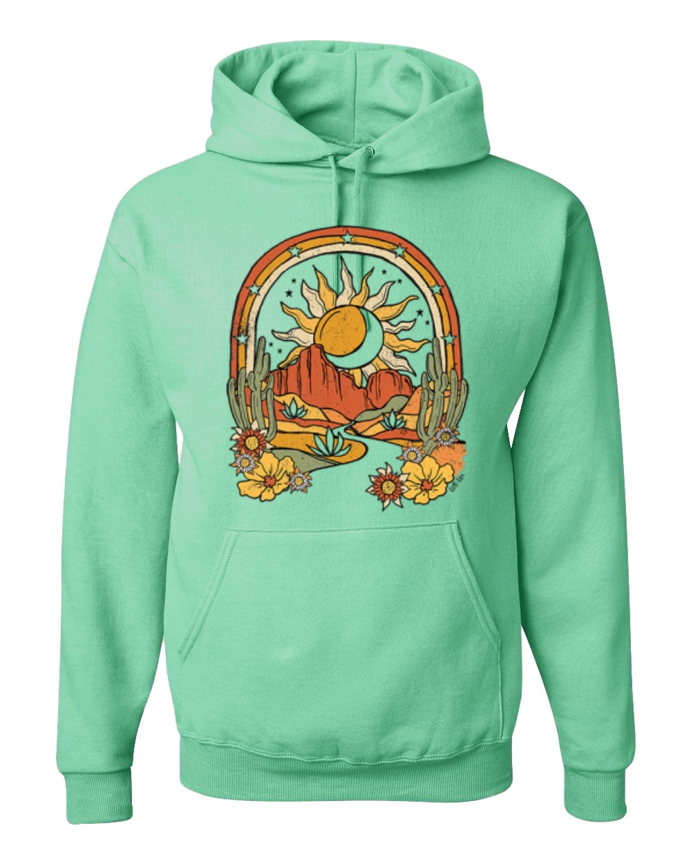 Wild Bobby Adventure Sun With Cacti In the Desert With Flowers and ...